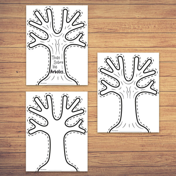 Día del Árbol Manualidad y Escritura, Día de la Tierra Actividad de ...