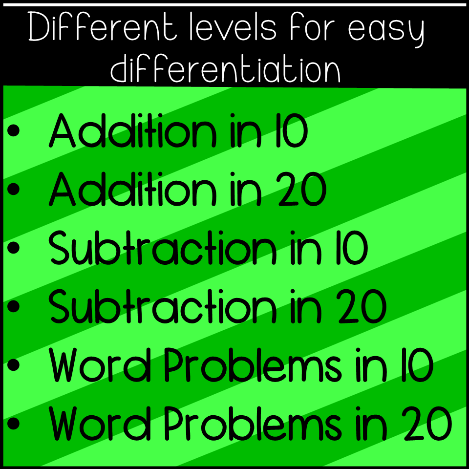 St Patrick's Day Addition and Subtraction Mystery Picture Worksheets ...