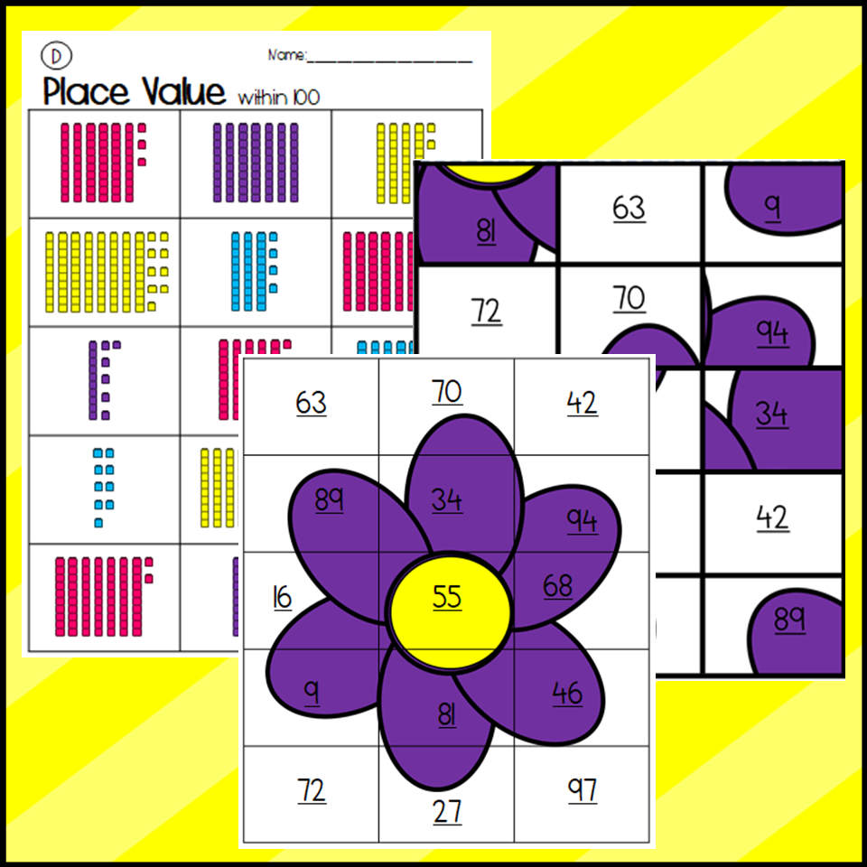 Spring Themed Place Value Mystery Pictures: Tens and Ones: within 20 ...