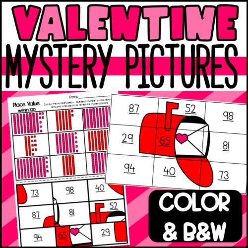 Valentine's Day Place Value Mystery Pictures: Tens and Ones: within 20 ...