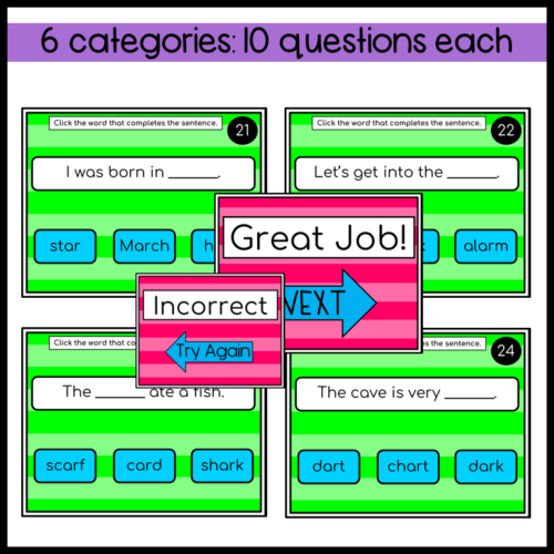 AR Words Google Classroom Interactive Slides l Digital Learning | Made ...