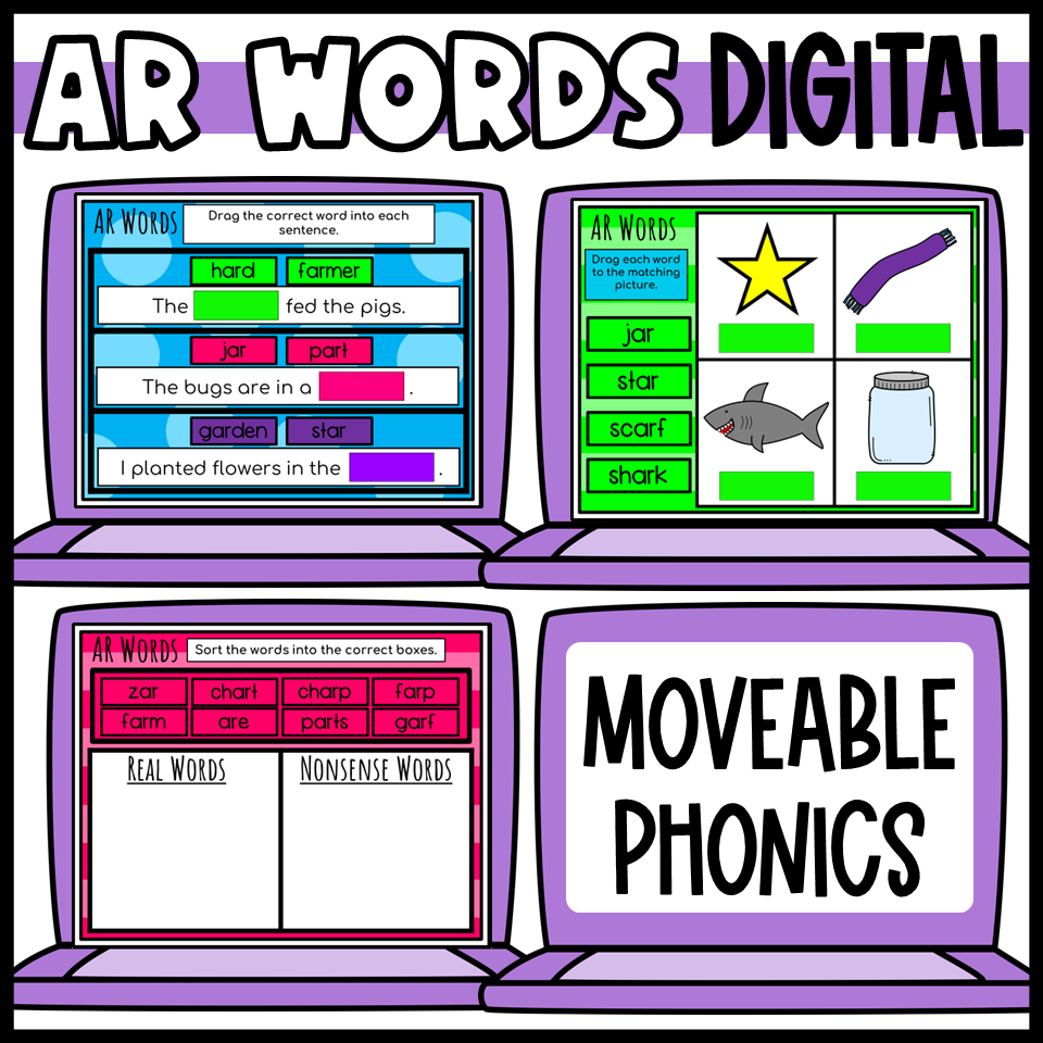 AR Words Movable Phonics | Google Classroom | Made By Teachers