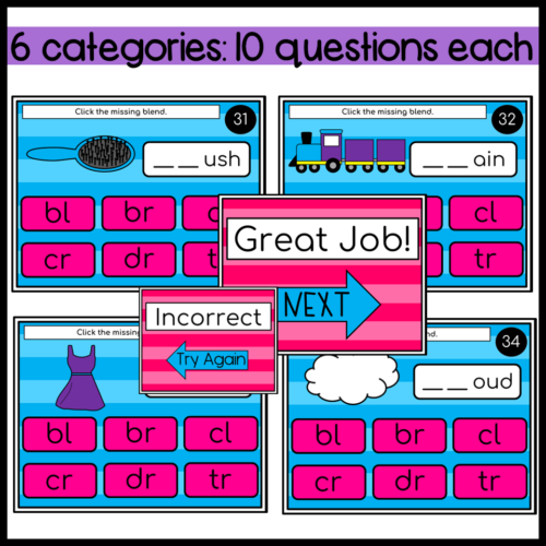 Beginning Blends Google Classroom Interactive Slides l Digital Learning ...