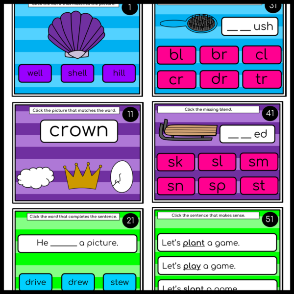 Beginning Blends Google Classroom Interactive Slides l Digital Learning ...