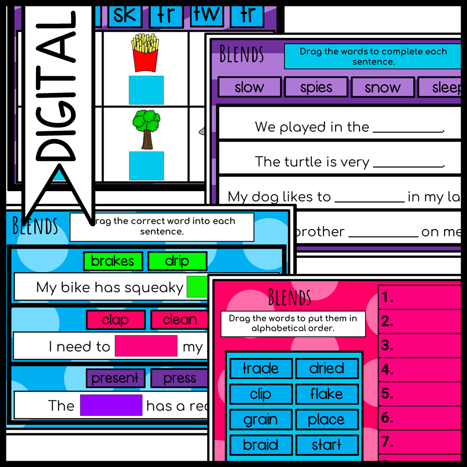 Beginning Blends Movable Phonics: Digital Activity | Made By Teachers