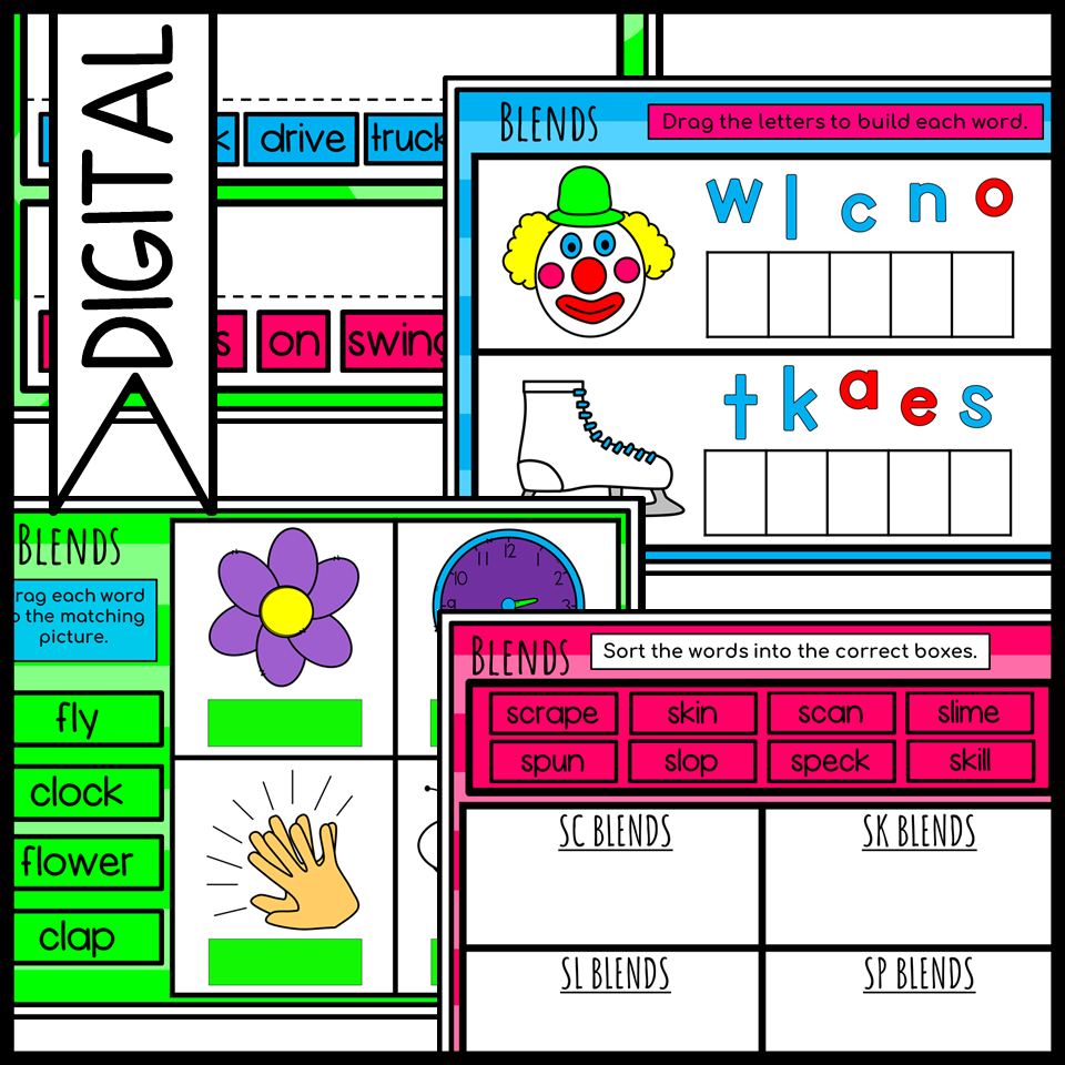 Beginning Blends Movable Phonics: Digital Activity | Made By Teachers