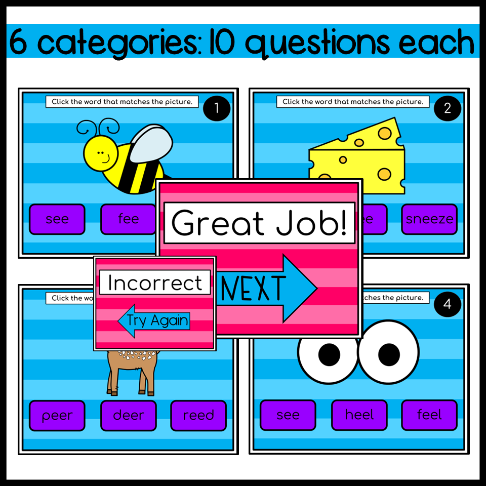 EE Words Google Classroom Interactive Slides l Digital Learning | Made ...