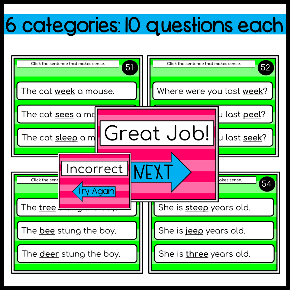 EE Words Google Classroom Interactive Slides l Digital Learning | Made ...