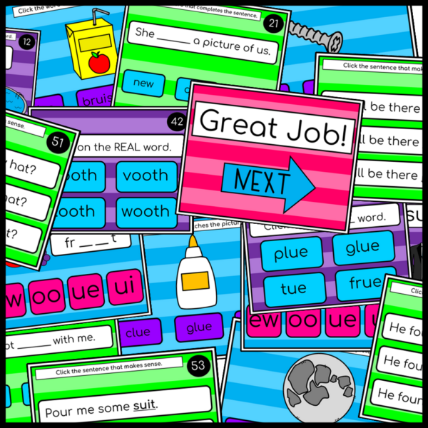 EW OO UE UI Words Interactive Slides l Digital Learning l Google ...