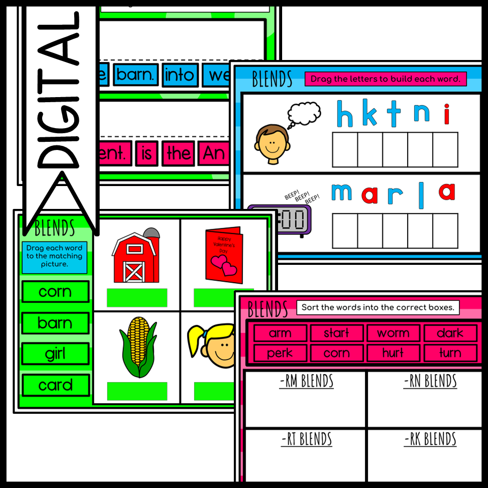 Final Blends Movable Phonics | Google Classroom | Made By Teachers