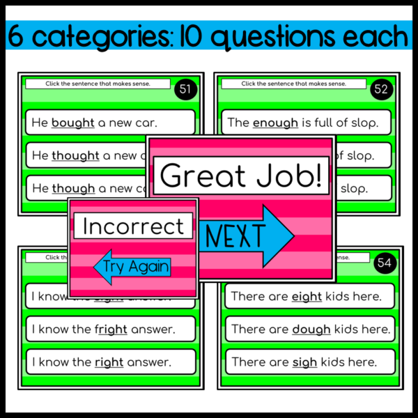 GH Words Google Classroom Interactive Slides l Digital Learning | Made ...