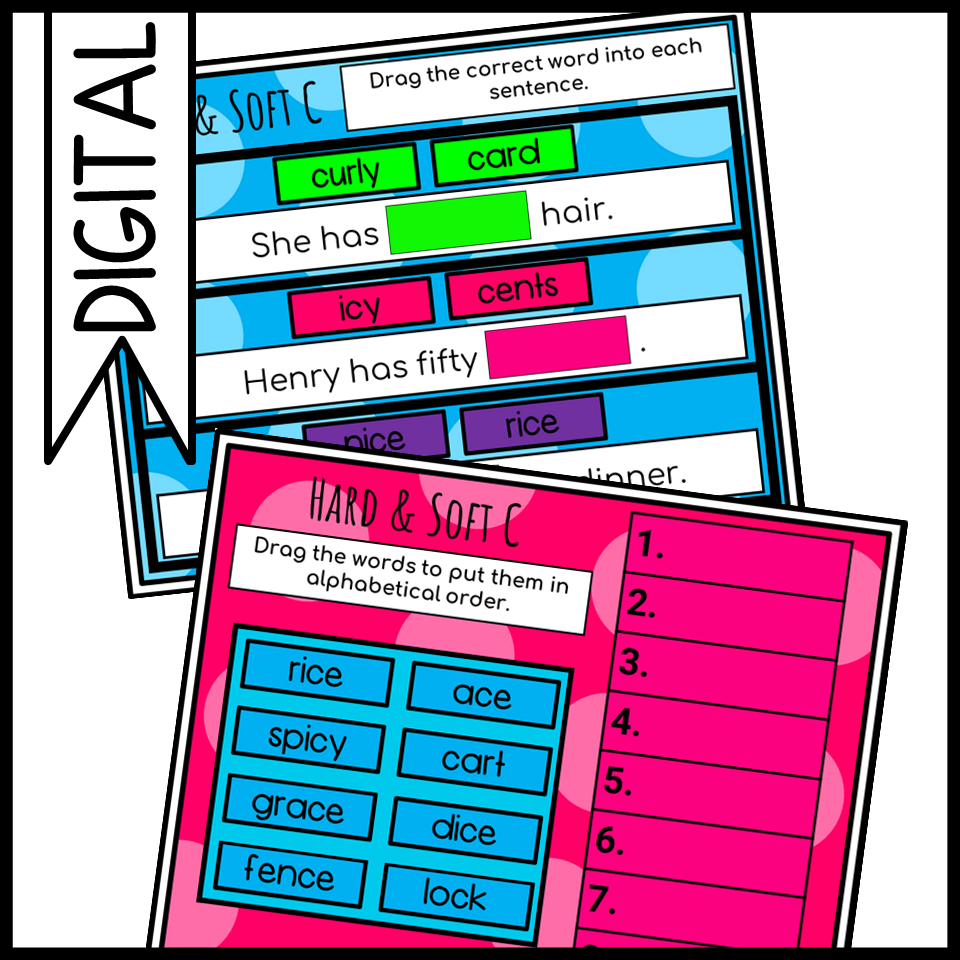 Hard and Soft C Digital Learning | Google Classroom | Movable Phonics ...