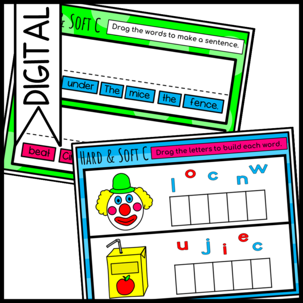 Hard and Soft C Digital Learning | Google Classroom | Movable Phonics ...
