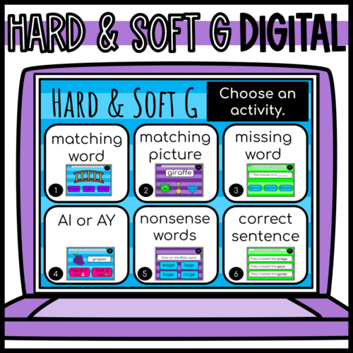Hard and Soft G Google Classroom Interactive Slides l Digital Learning ...