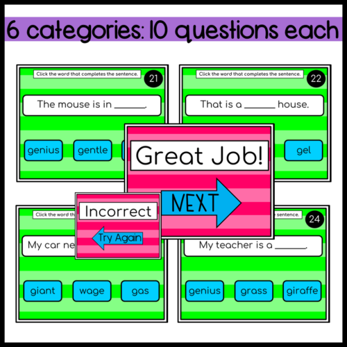 Hard and Soft G Google Classroom Interactive Slides l Digital Learning ...