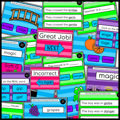 Hard and Soft G Google Classroom Interactive Slides l Digital Learning ...