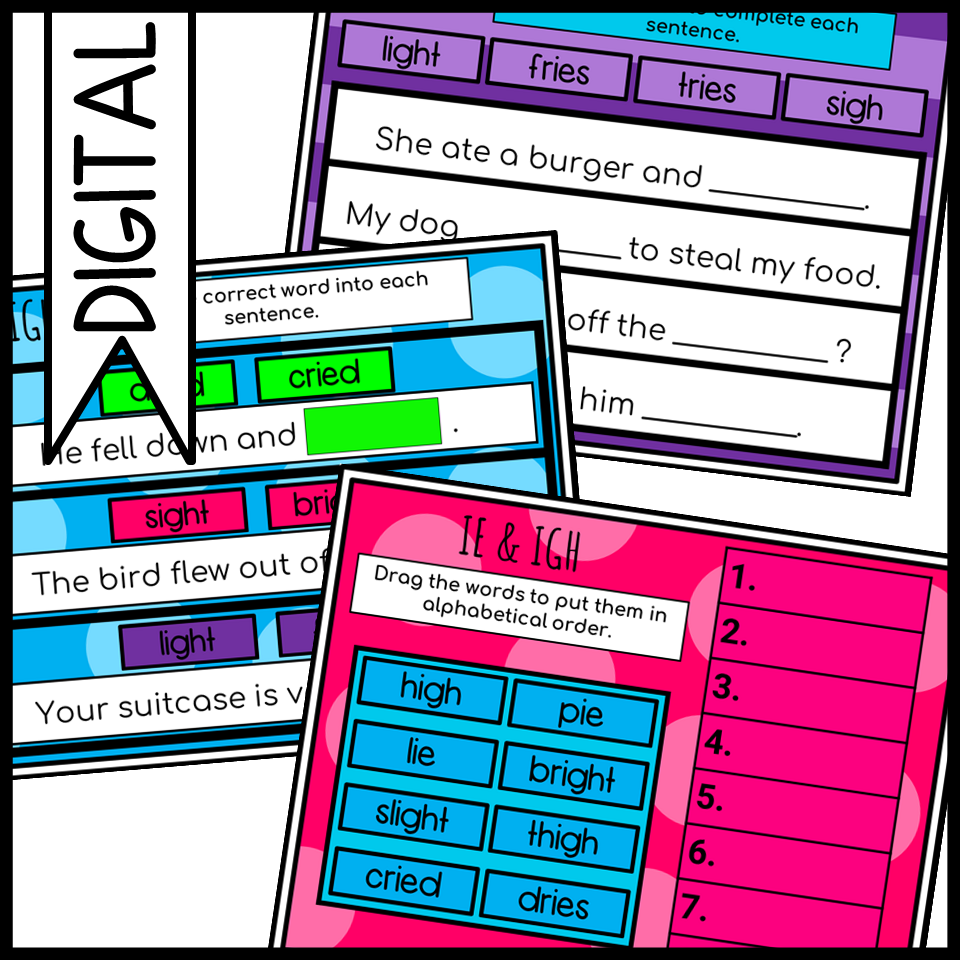 IE and IGH Movable Phonics | Google Classroom | Made By Teachers