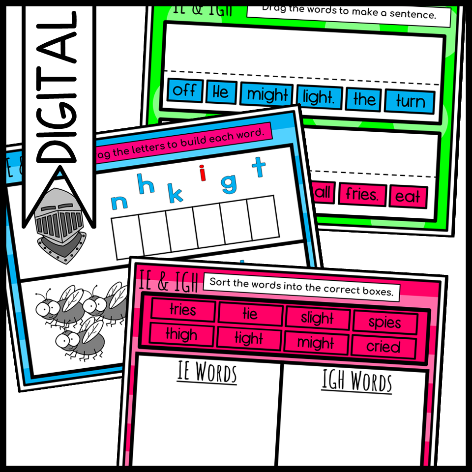 IE and IGH Movable Phonics | Google Classroom | Made By Teachers