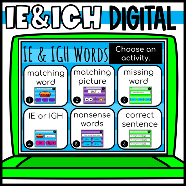 IE IGH Words Interactive Slides for Google Classroom l Digital Learning ...