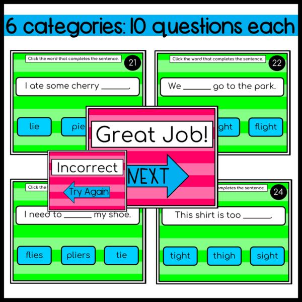 IE IGH Words Interactive Slides for Google Classroom l Digital Learning ...