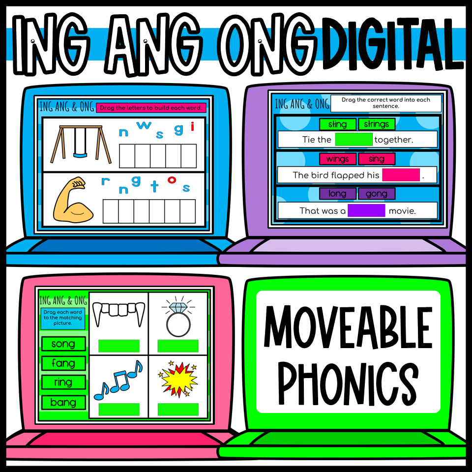 ING ANG and ONG Movable Phonics | Google Classroom | Made By Teachers