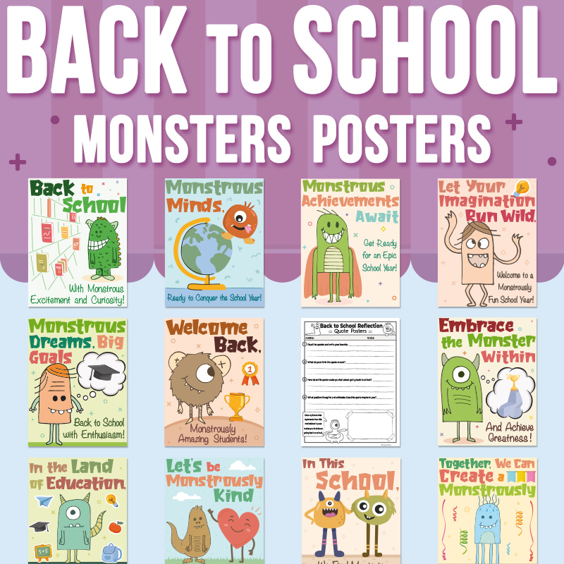 Back to School Monsters Posters | Made By Teachers