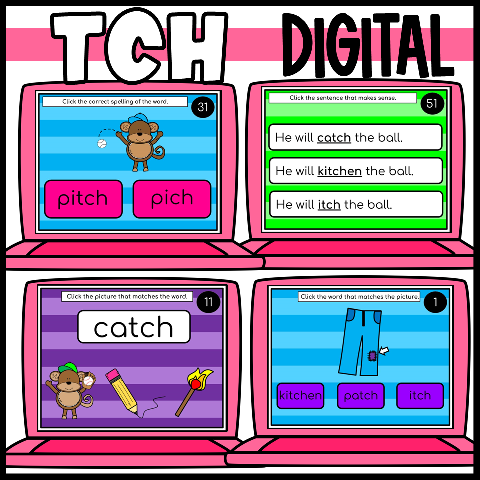 Interactive TCH Digital Learning Google Classroom Slides | Made By Teachers