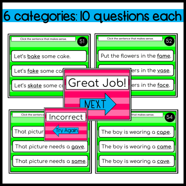 Long A Words Google Classroom Interactive Slides l Digital Learning ...