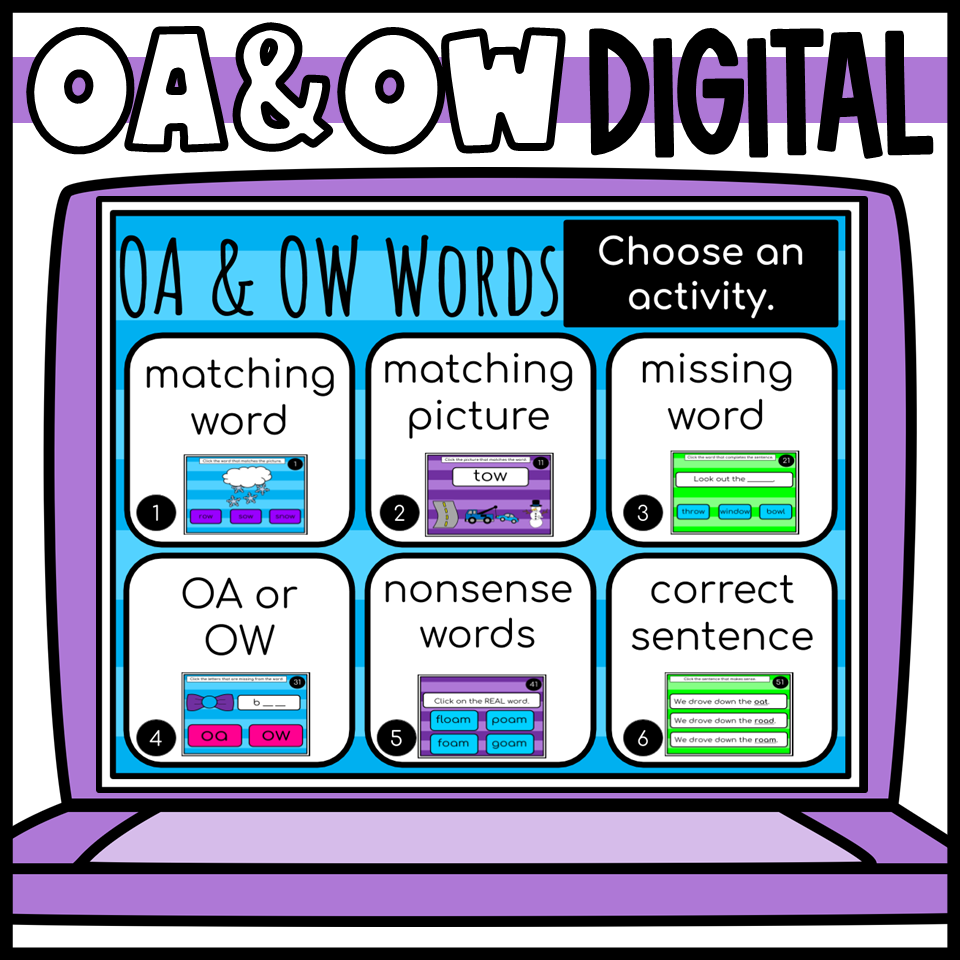 OA OW Words Google Classroom Interactive Slides l Digital Learning ...