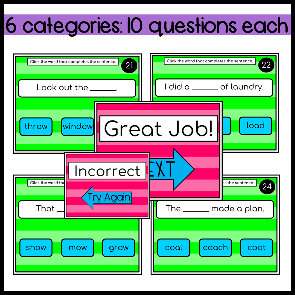 OA OW Words Google Classroom Interactive Slides l Digital Learning ...