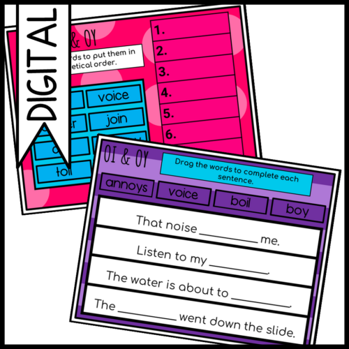 OI and OY Digital Learning | Google Classroom | Movable Phonics | Made ...