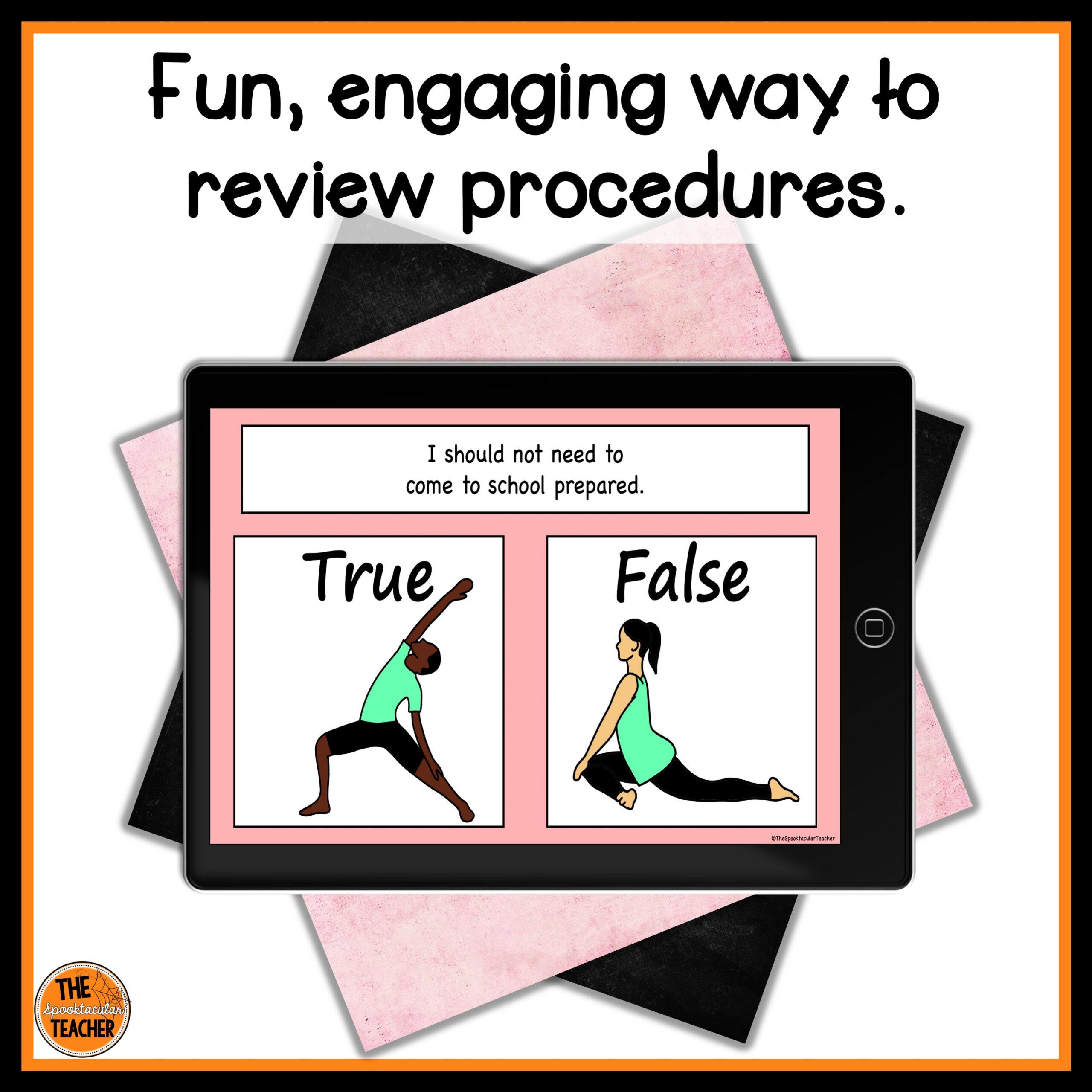 Classroom Procedure Review Yoga Slides | Made By Teachers