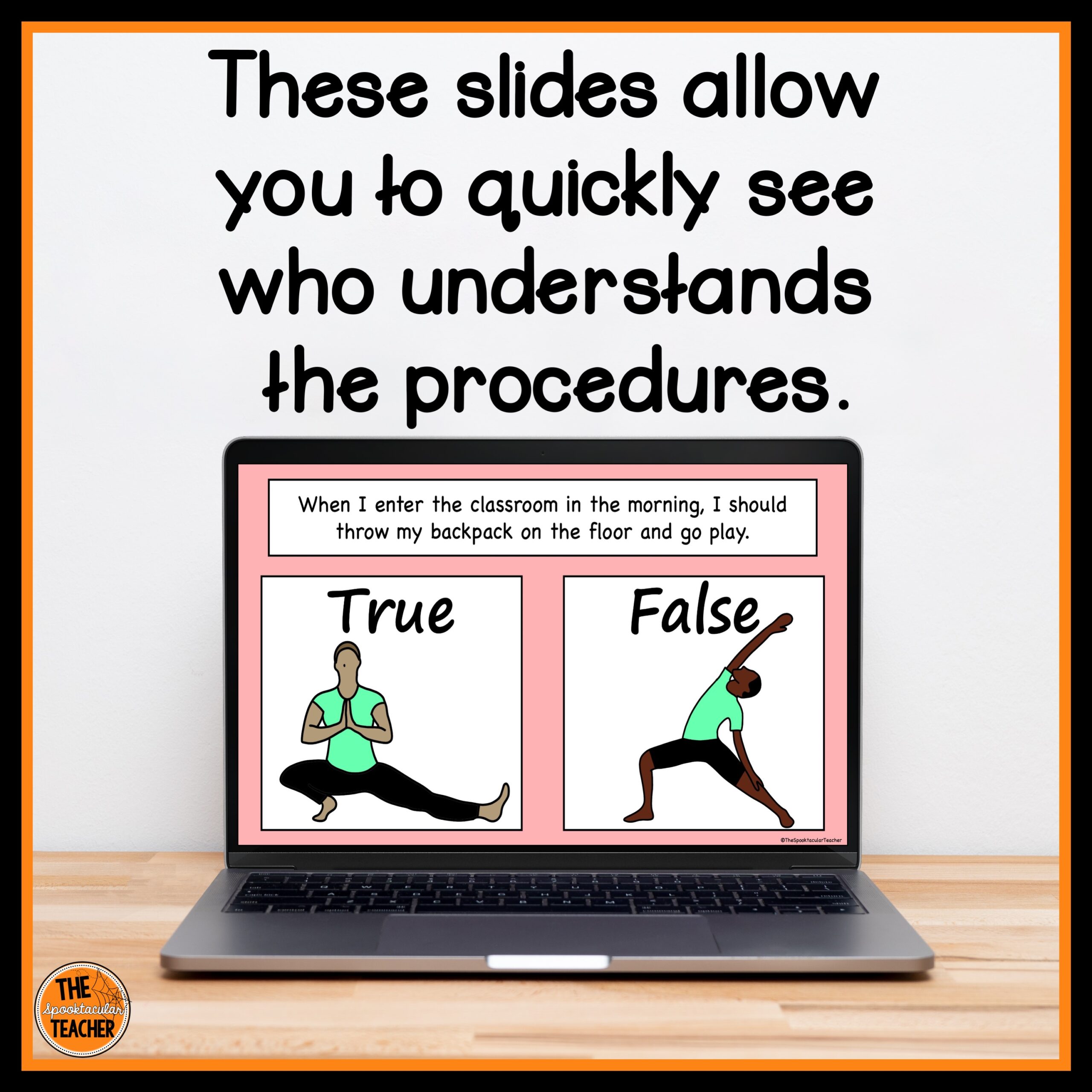 Classroom Procedure Review Yoga Slides | Made By Teachers