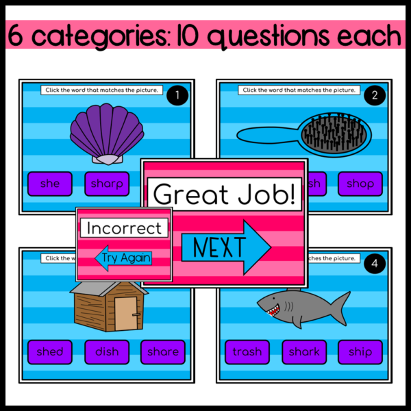 Sh Words Google Classroom Interactive Slides l Digital Learning | Made ...