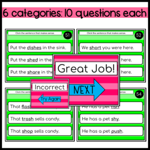 Sh Words Google Classroom Interactive Slides l Digital Learning | Made ...