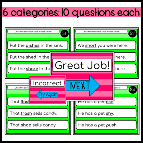 Sh Words Google Classroom Interactive Slides l Digital Learning | Made ...