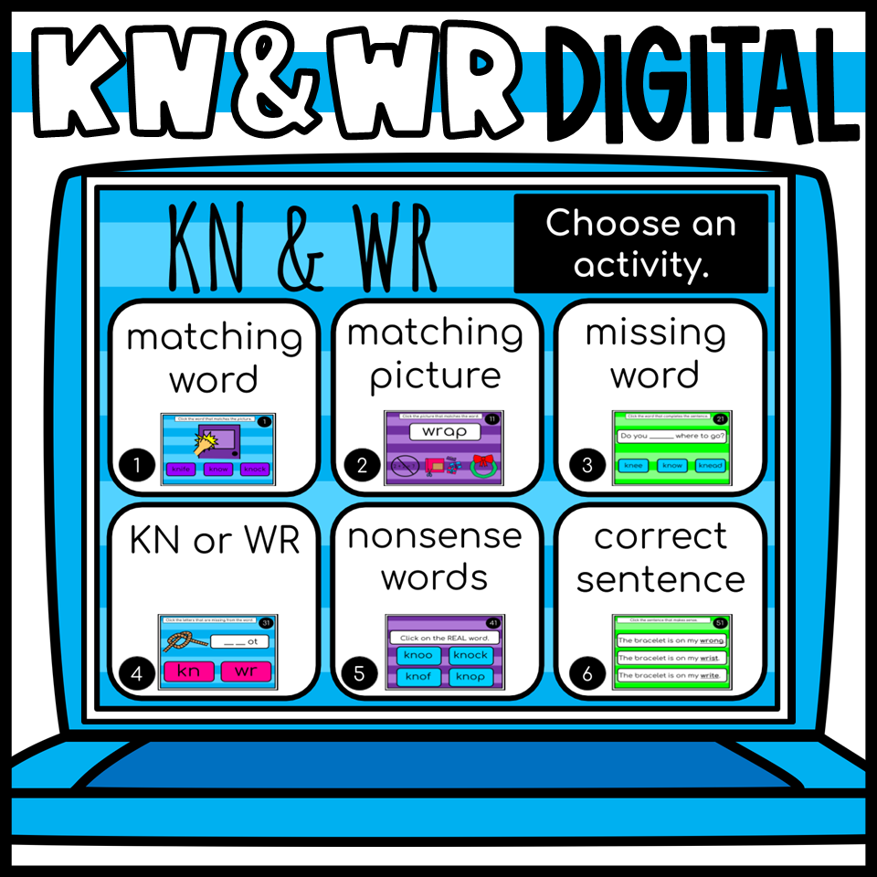 Silent Letters KN and WR Interactive Slides for Google Classroom | Made ...