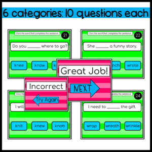 Silent Letters KN and WR Interactive Slides for Google Classroom | Made ...