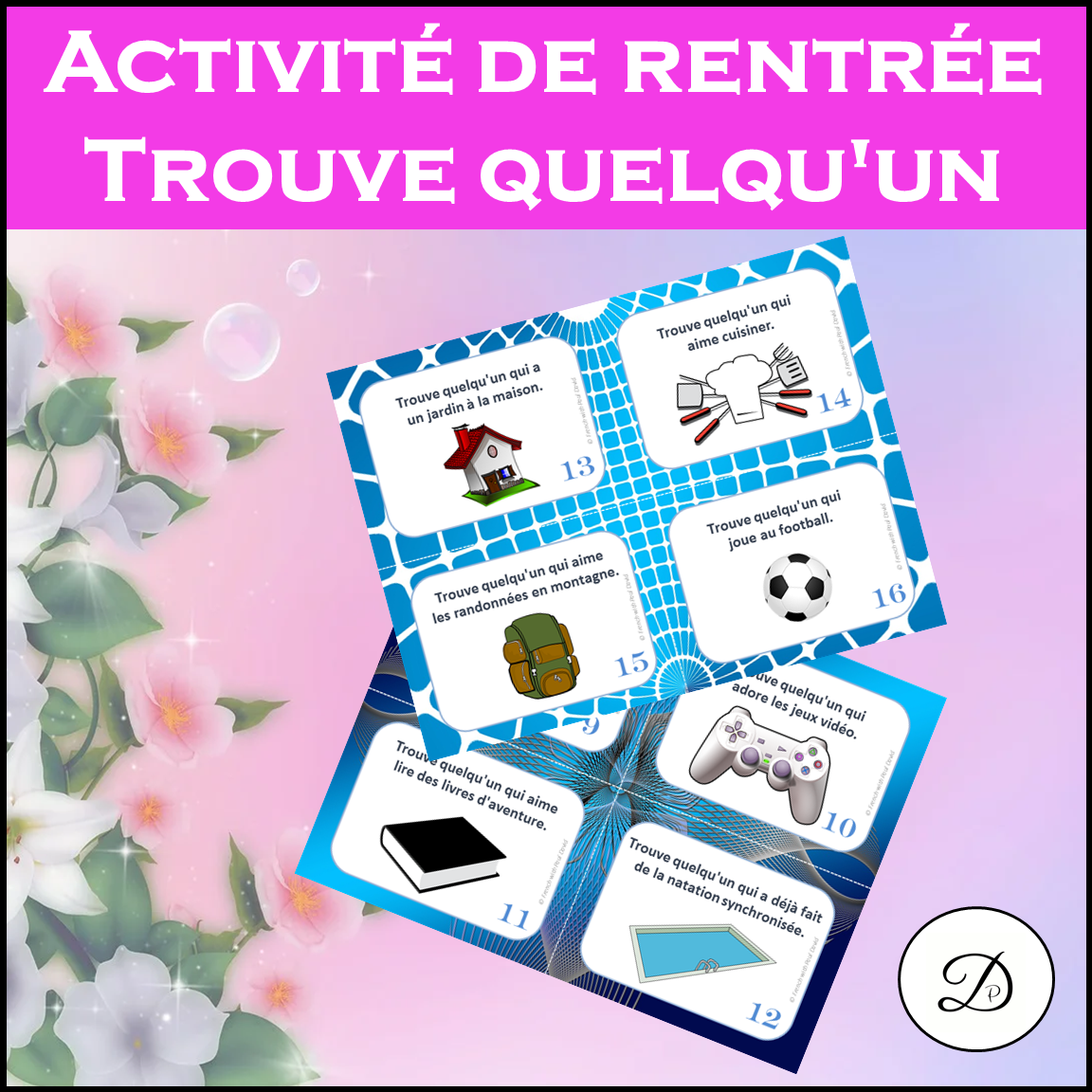 Rentrée scolaire -Trouve quelqu'un /French icebreakers back to school ...