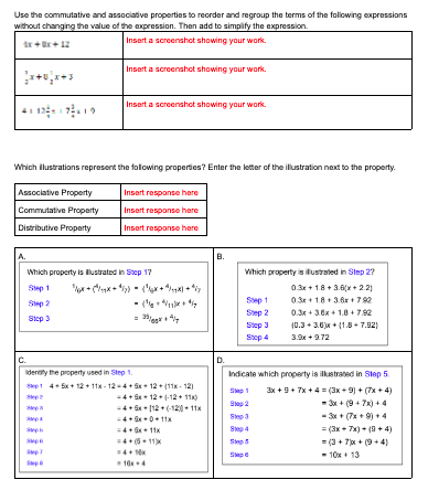 Complete Online Distance Learning 8th Math Properties of Operations PA ...