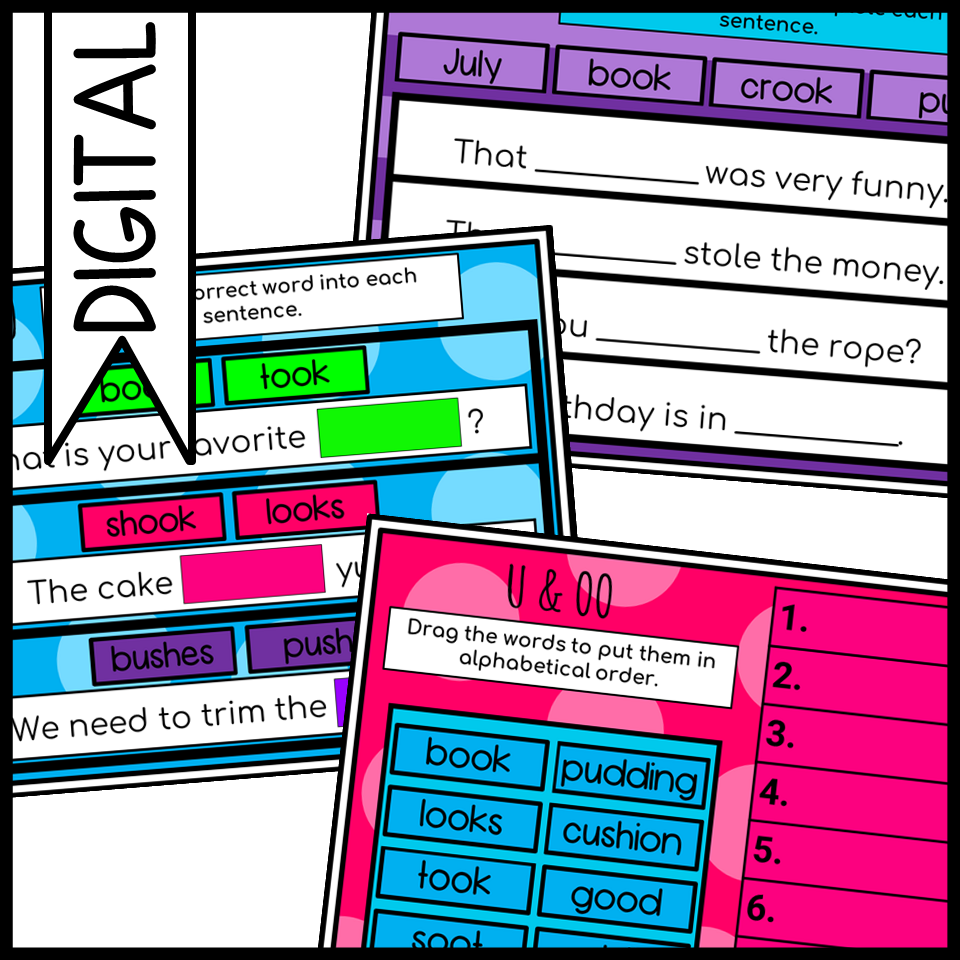 U and OO Movable Phonics | Google Classroom | Made By Teachers