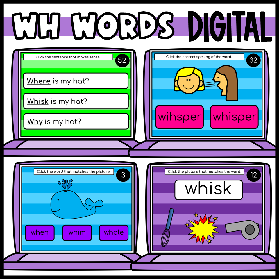 Wh Words Google Classroom Interactive Slides l Digital Learning | Made ...
