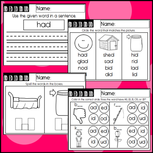 AD ED ID OD and UD Assessment | Made By Teachers
