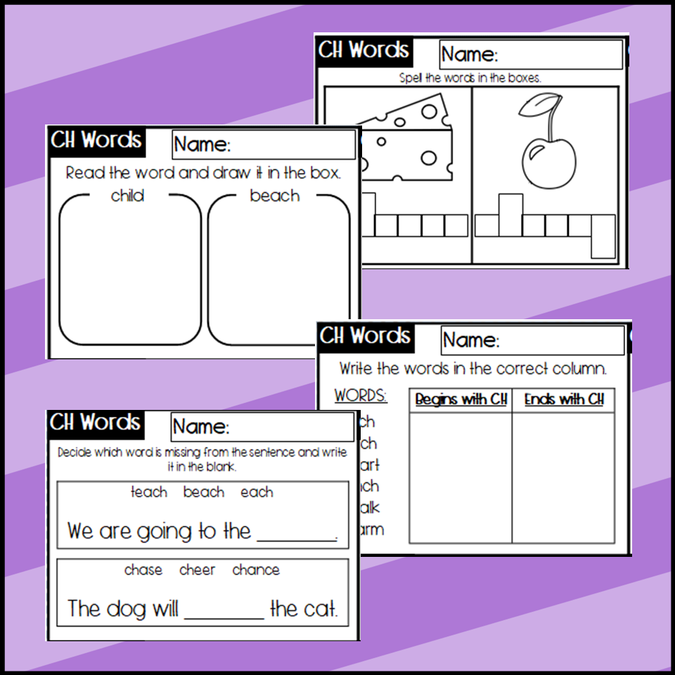 CH Words Phonics Assessment | Made By Teachers