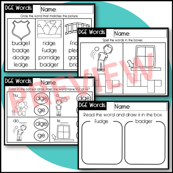 DGE Words Exit Tickets | Made By Teachers