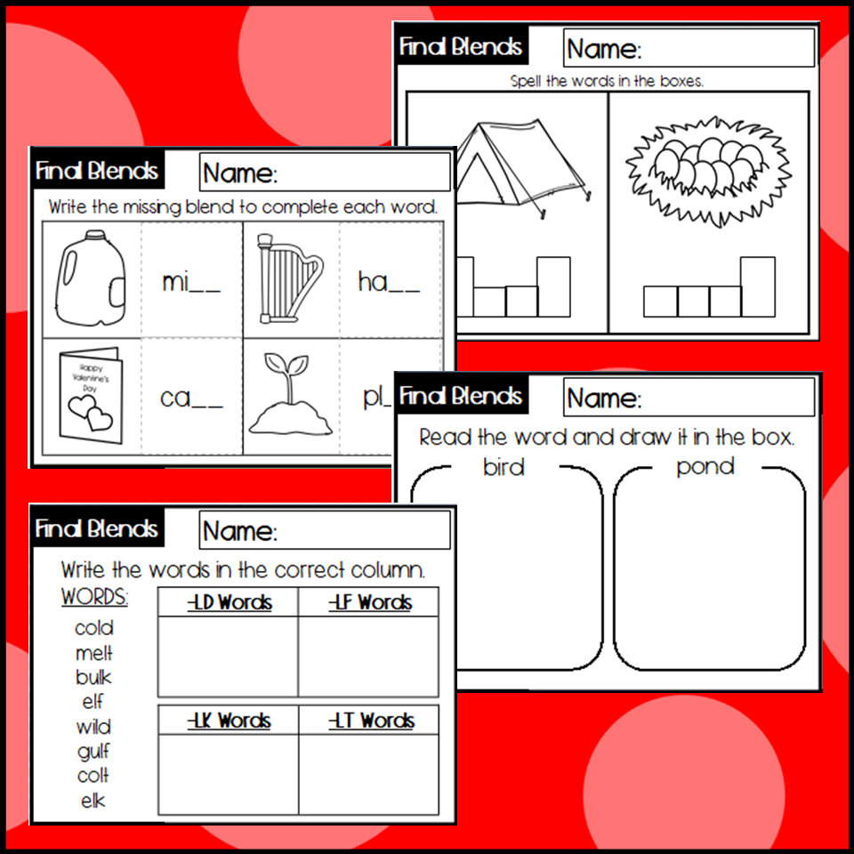 Ending Blends Phonics Exit Slips | Made By Teachers