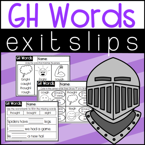 GH Words Phonics Exit Slips | Made By Teachers