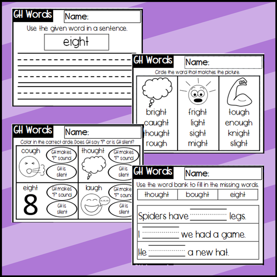 GH Words Phonics Exit Slips | Made By Teachers