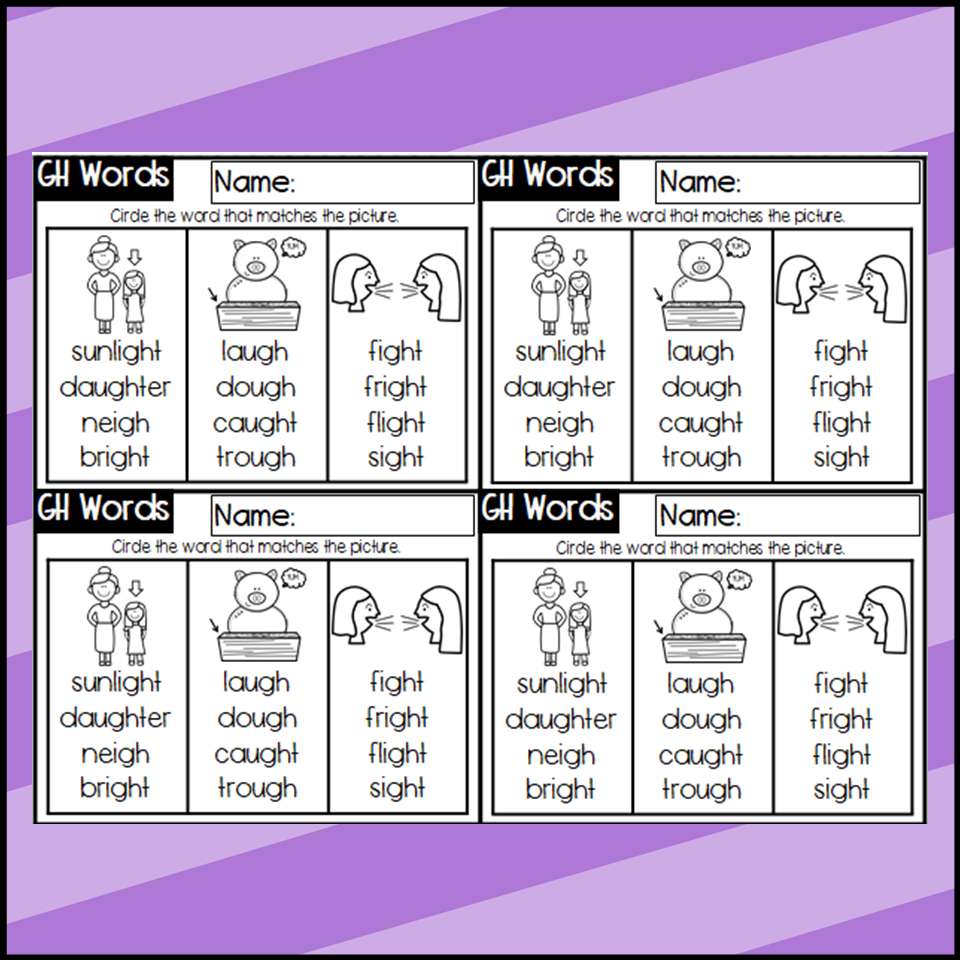 GH Words Phonics Exit Slips | Made By Teachers