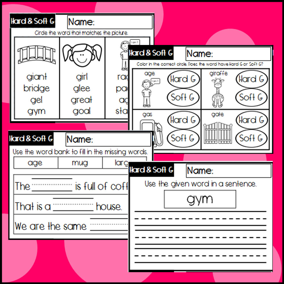 Hard G and Soft G Exit Slips | Made By Teachers